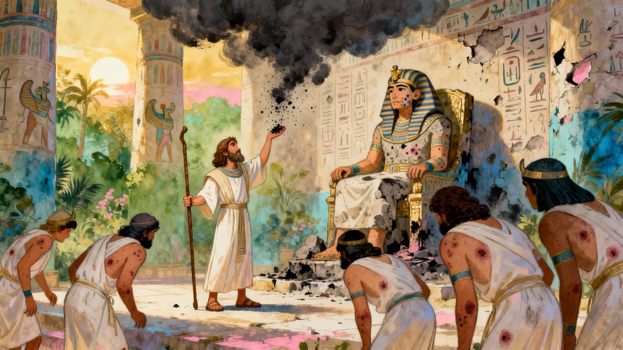 Sixth Plague: God Hardens Pharaoh's Heart (Exodus 9:8-12)